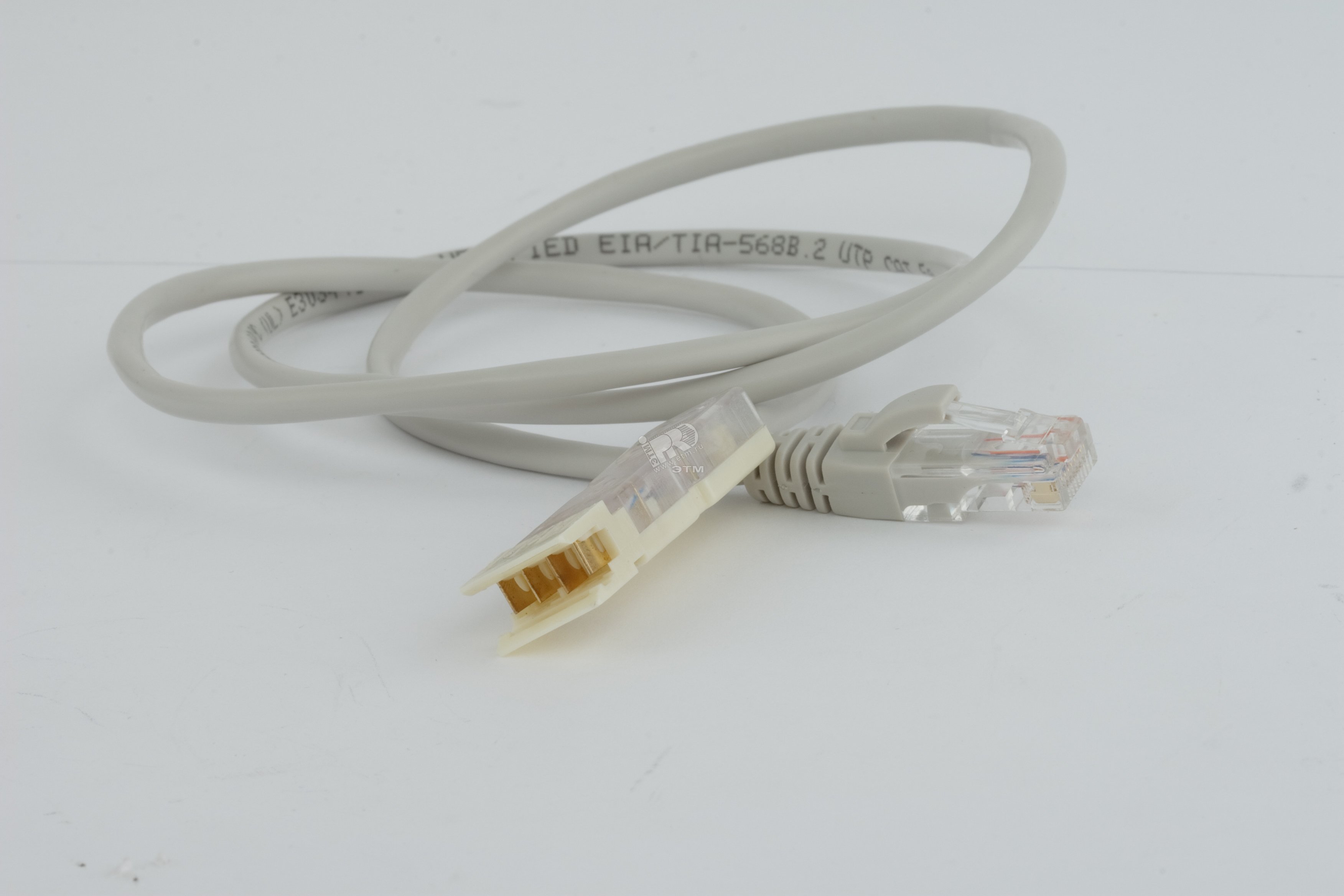 Патч-корд 110 тип-RJ45 2 пары Ethernet 1 м Hyperline купить цена
