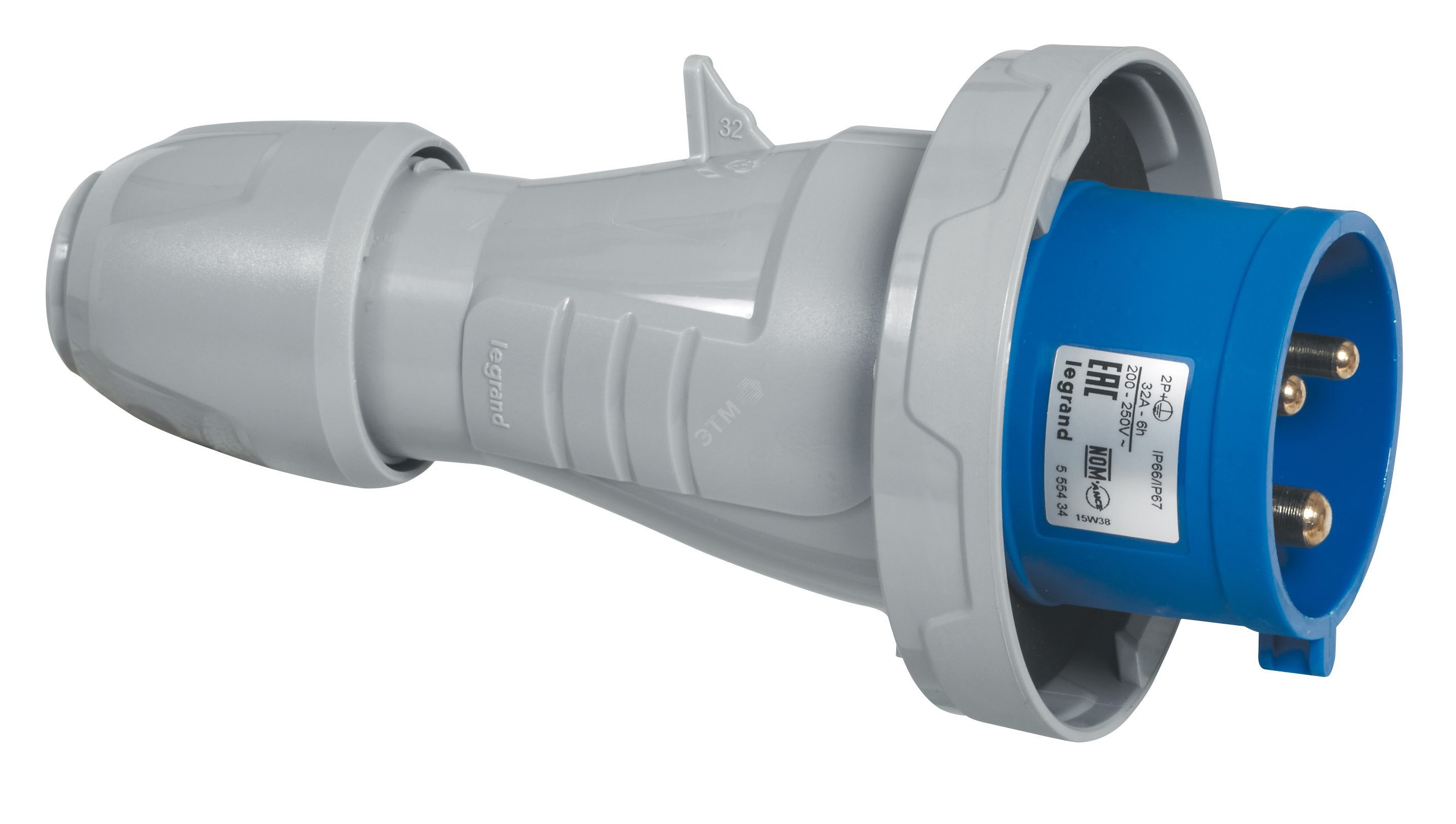 Вилка мобильная 32А 2К+З 230В IP67 (555434) Legrand купить цена