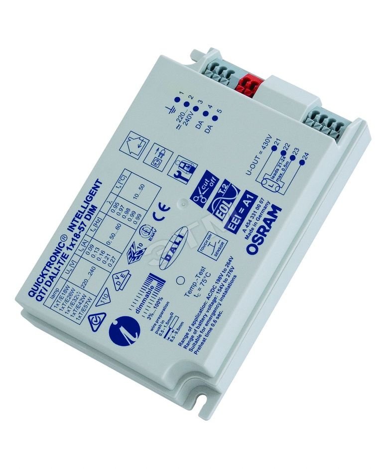 ЭПРА QTI DALI-T/E 1X18-57/220-240 DIM Osram артикул 060808 LEDVANCE ...