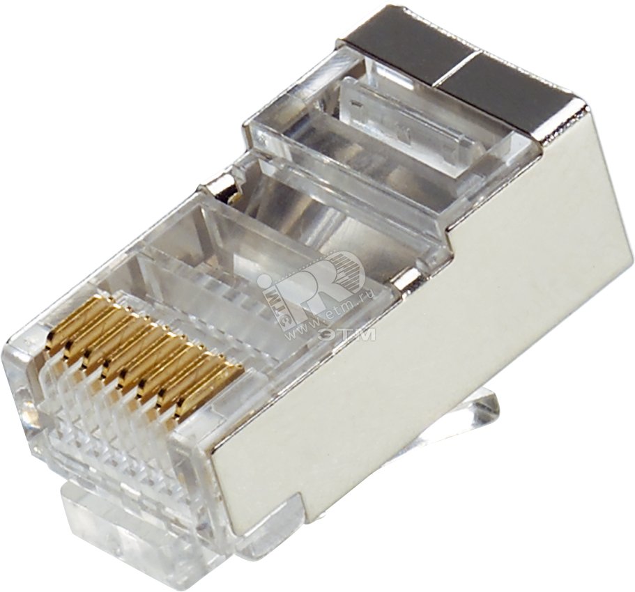 Соединитель штекерный RJ45 45 plug screened fawn Hirose (VE=50) артикул ...