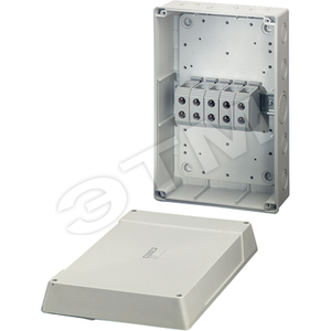 Коробка клеммная 5-полюсная 16-50 кв.мм 310х210х116 IP55/IP65 серая ...
