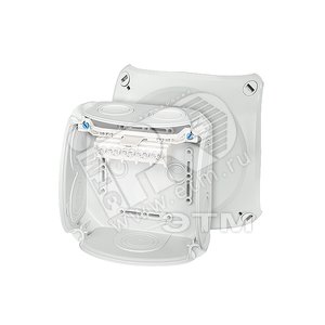 Коробка клеммная 130х130х77 мембраны 5-пол. 1.5-6 кв.мм серая РР IP66 ...