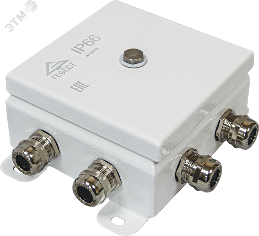 Коробка монтажная огнестойкая артикул КМ-О (4к)-IP66-1212-ABС Гефест ...