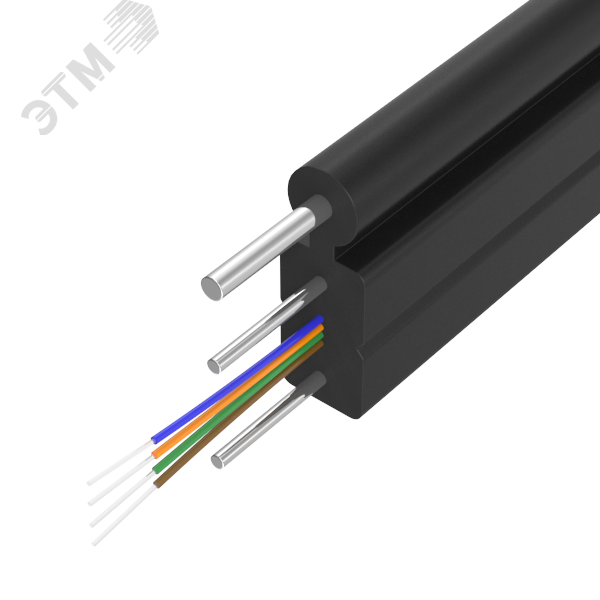 Кабель волоконно-оптический распределительный дроп FTTH-2SR+SR-4-G.657 ...