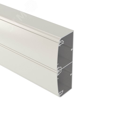 Купить Кабель-канал алюминиевый 140x50 с двумя крышками белый артикул ...