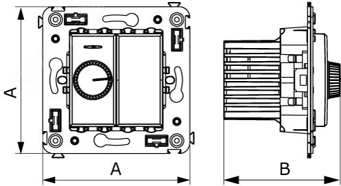 Держатель расстояния (кластер) 110мм для двустенных труб тройной ...