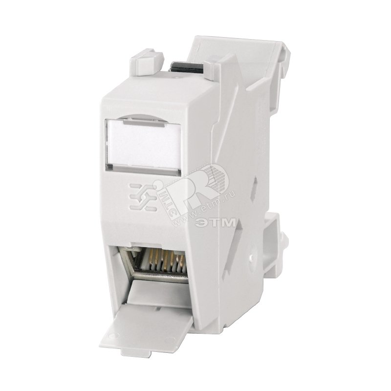 Розетка на монтажную рейку RJ45-RJ45 IP20 категория 6 артикул ...