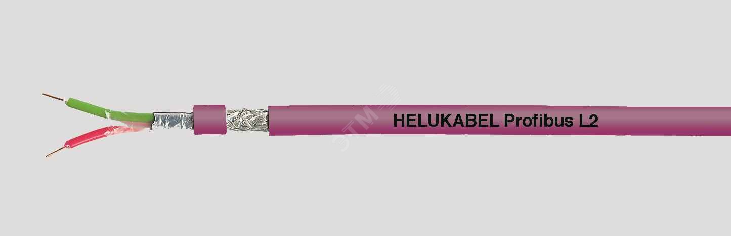 Кабель HELUKABEL Profibus L2 innen (1x2x0.64 PVC vi) артикул 81448 ...