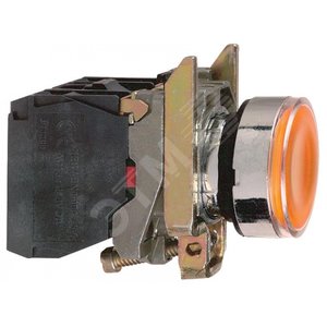Головка кнопки с подсветкой желтая (ZB4BW353) Schneider Electric купить ...