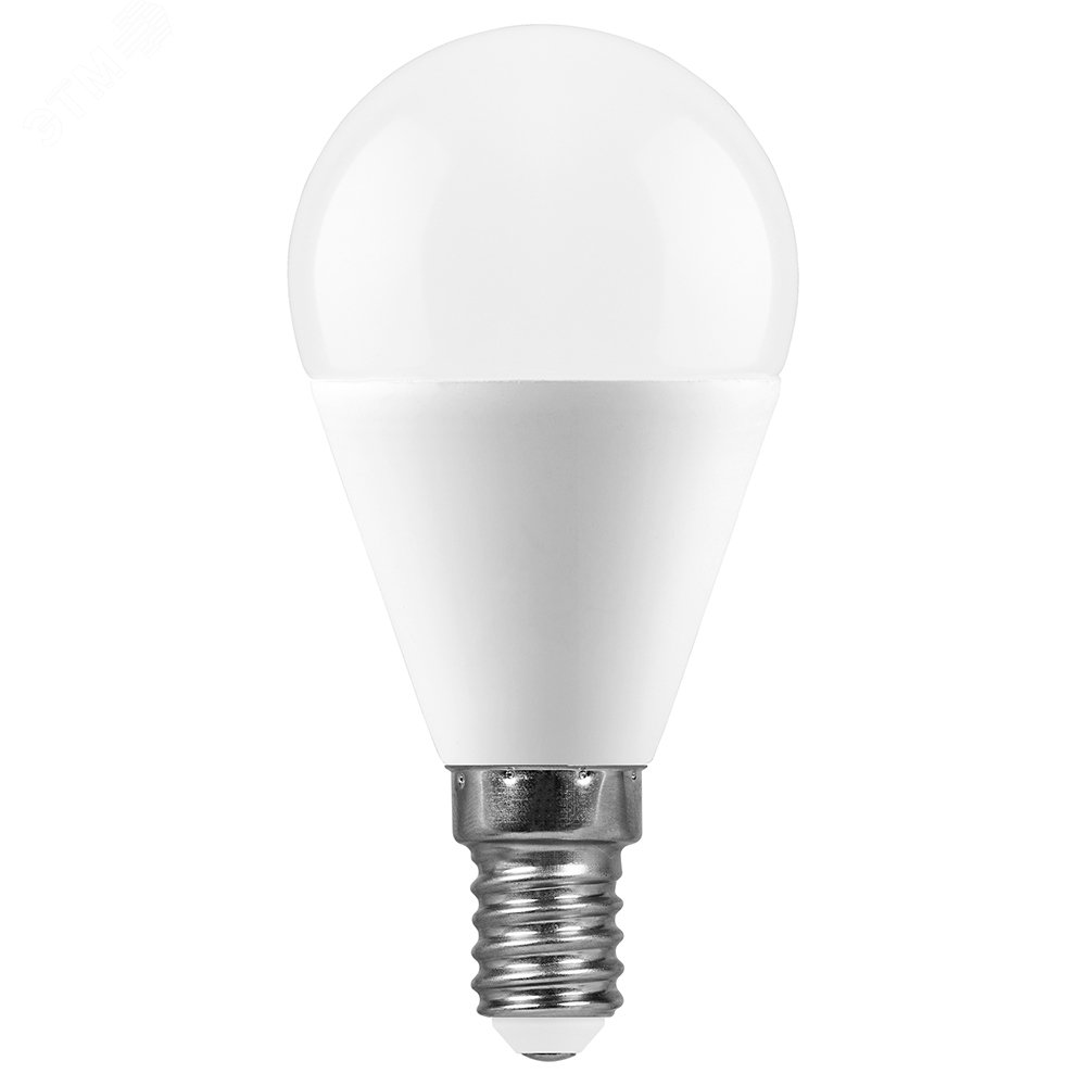 Лампа светодиодная LED 15вт Е14 белый матовый шар артикул SBG4515 ...