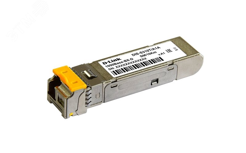Трансивер промышленный SFP, 1 порт 1000Base-BX-U,Tx:1310 нм, Rx:1550 нм,до 10 км артикул S310R ...