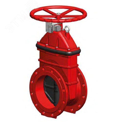 Задвижка с обрезиненным клином DN65 PN16 для систем пожаротушения, EPDM, F4, под электропривод ...