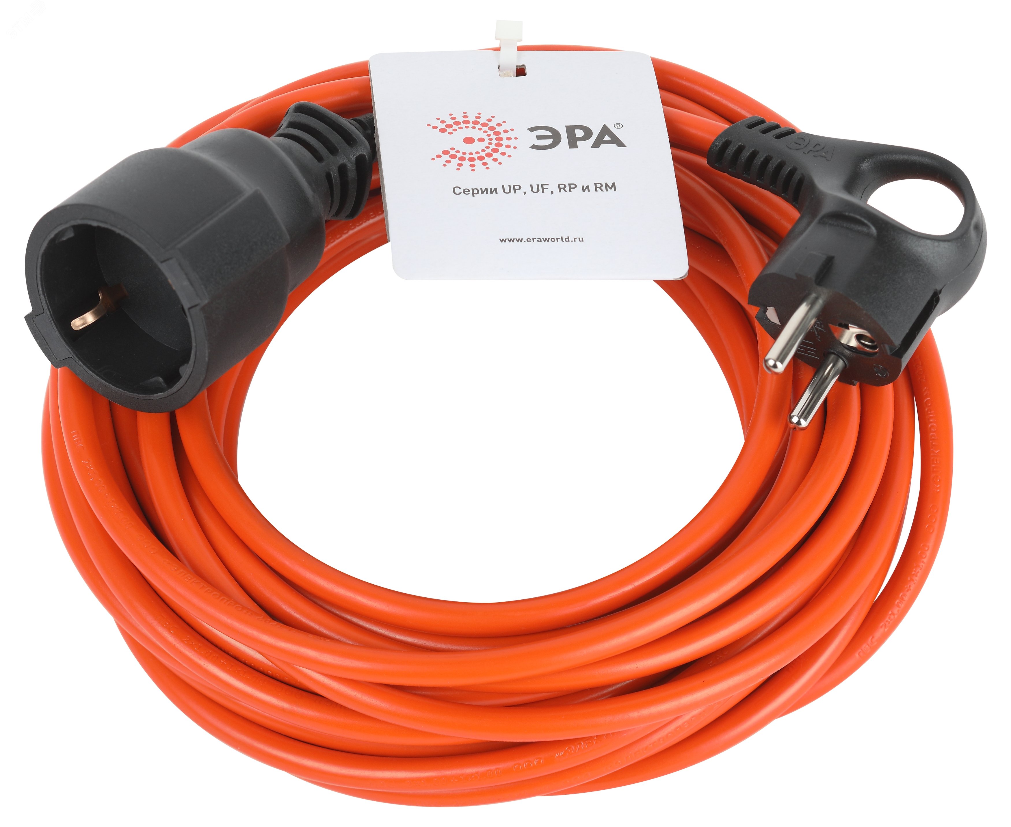 Удлинитель силовой UPx-1e-3x1-10m в бухте с заземлением 1 розетка 10м ...