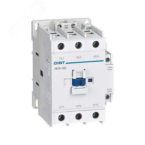 Контактор NC8-100/W 3P 100А AC/DC (100~250В) 1НО+1НЗ (R) артикул 506525 ...