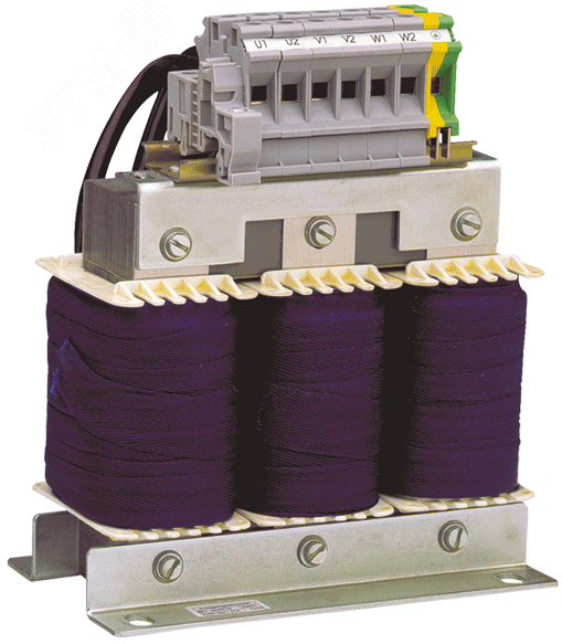 Выходной дроссель dU/dt для ПЧ 400 В / 115 А / 55 кВт , Output reactor ...
