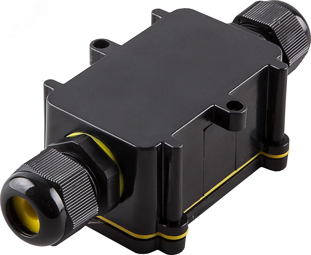 Коробка распределительная водонепроницаемая 2 выхода, с клеммой в ...