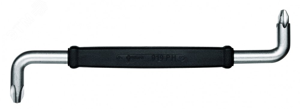 Отвертка крестовая изогнутая 919 PH PH 1 + 2 x 125 мм артикул WE-017205 ...