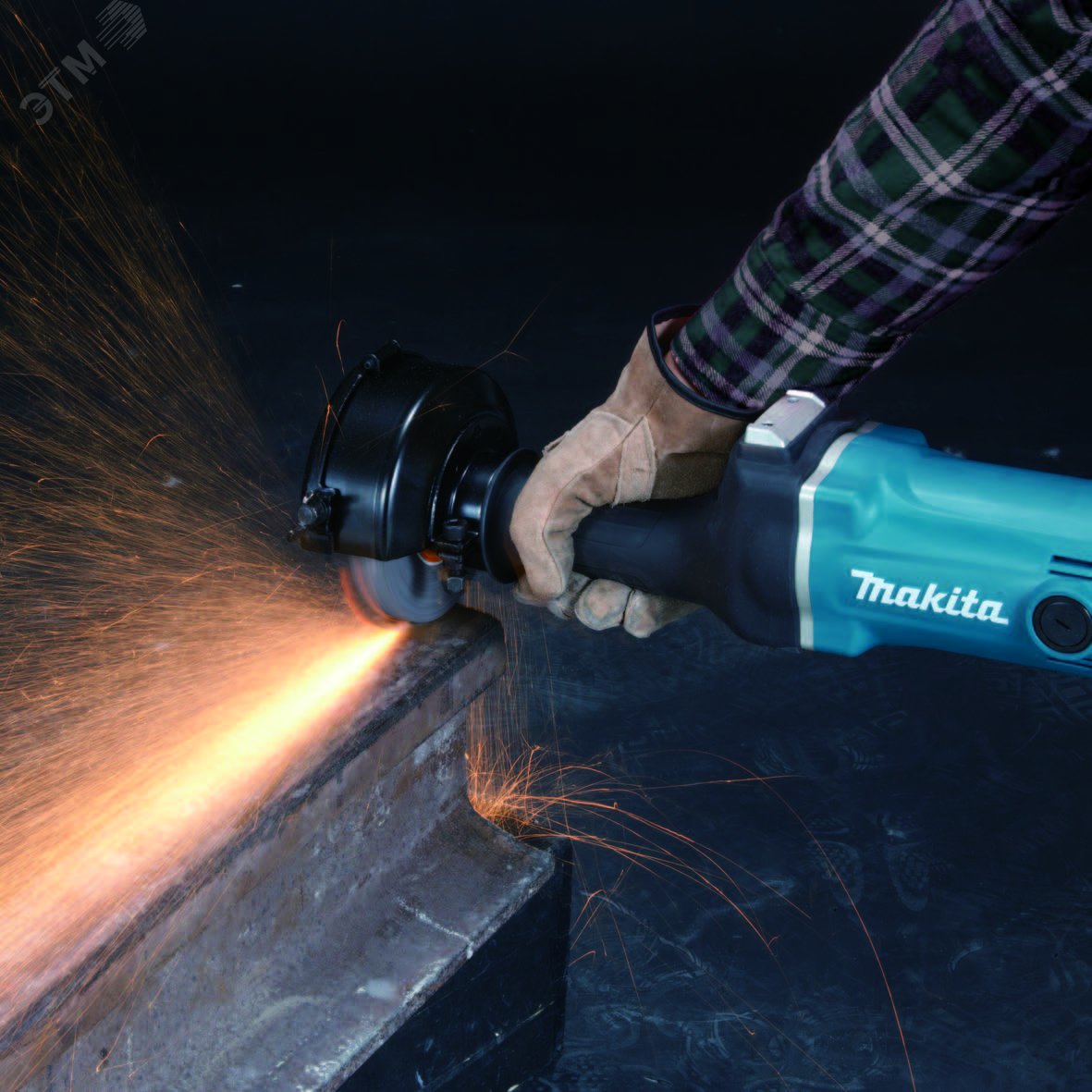 Шлифмашина прямая электрическая 750Вт, 5600об/м, 125х12.7х20мм артикул ...