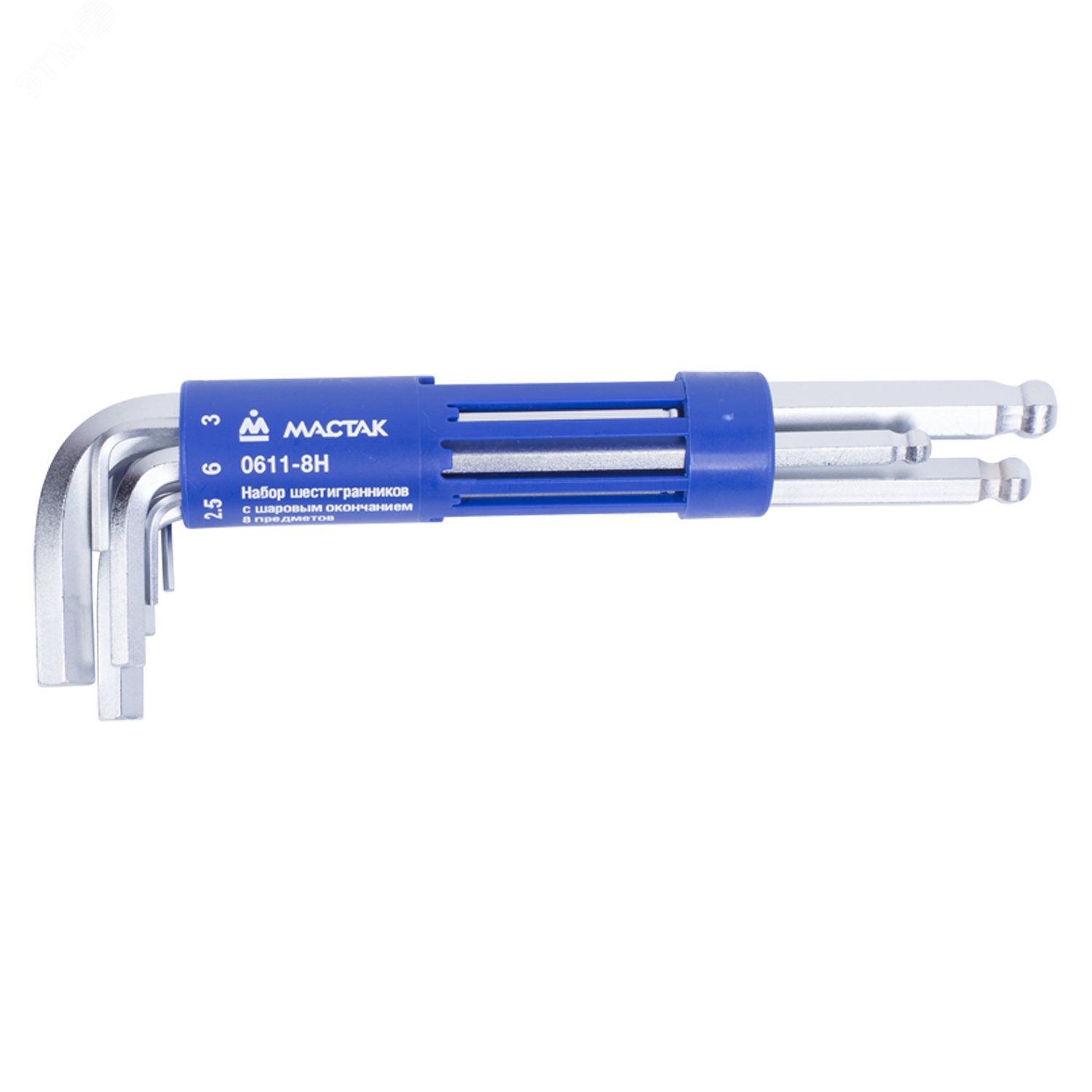 Набор Г-образных шестигранников 2-10 мм 8 предметов артикул 0611-8HB ...