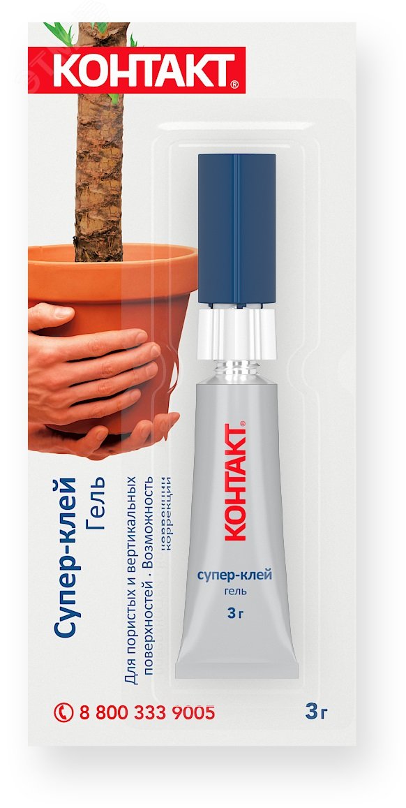 Клей Контакт супер гель 3г универсальный артикул 6302 К2 - купить в ...