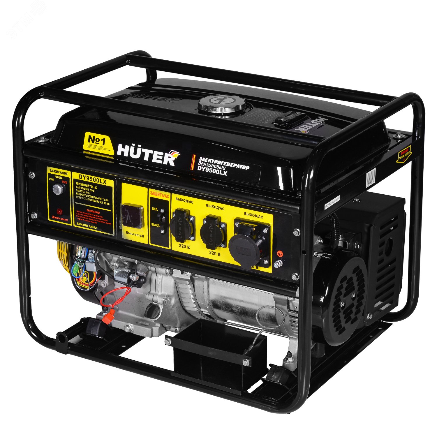 Генератор бензиновый DY9500LX артикул 64/1/40 Huter - купить в Москве и РФ по цене 65690.00 руб ...