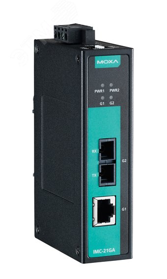 Медиаконвертер промышленный Gigabit Ethernet 10/100/1000BaseTX в 100/1000Base SC (одномодовое ...