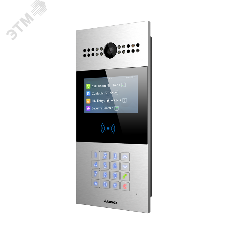 Панель вызывная многоабоненстская IP-домофона артикул R28A IW Akuvox ...