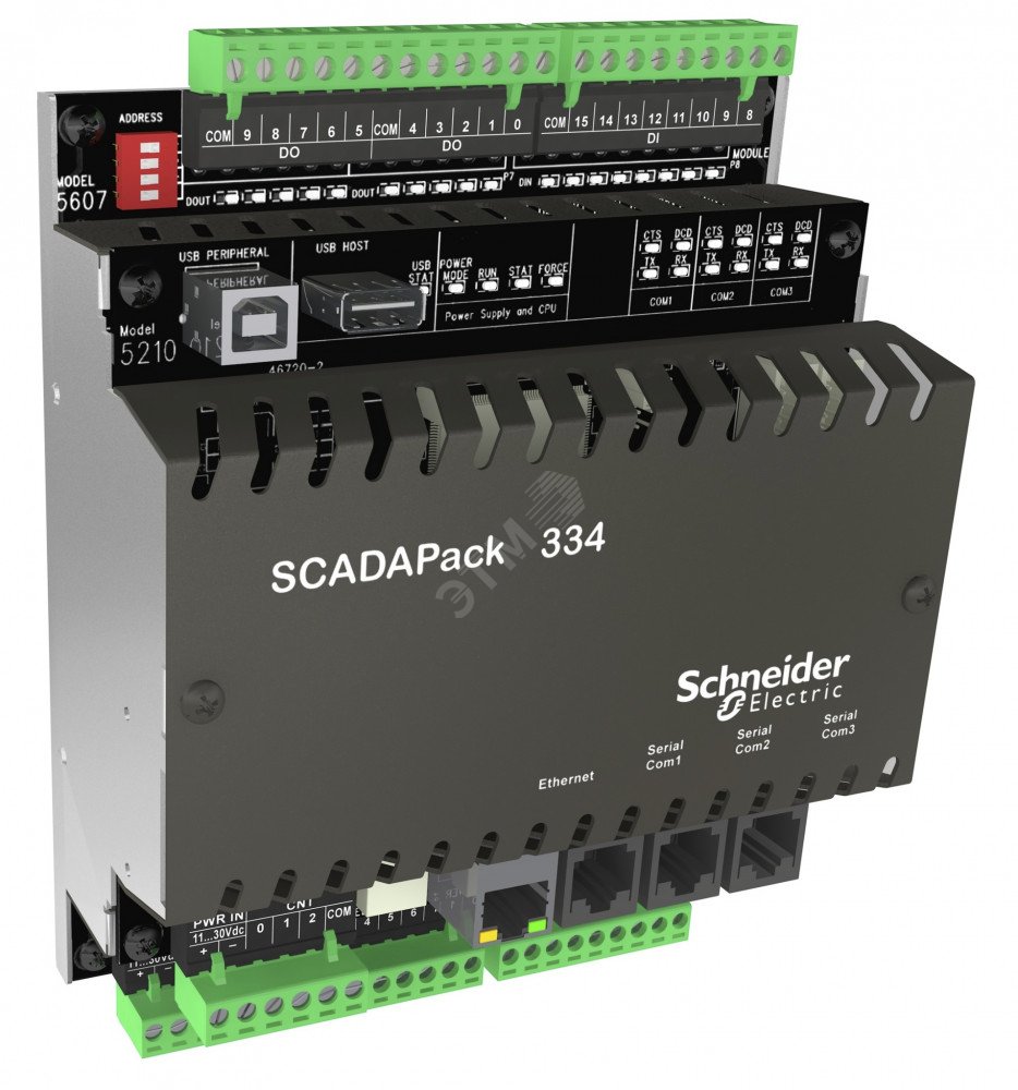 Контроллер SCADAPack 334E RTU Authen 60870/3 IEC61131 120В реле артикул ...
