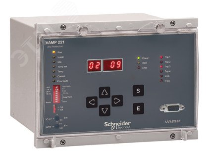 Блок центральный VAMP 221 ТТ1/5А артикул V221-3A3AAA Schneider Electric ...