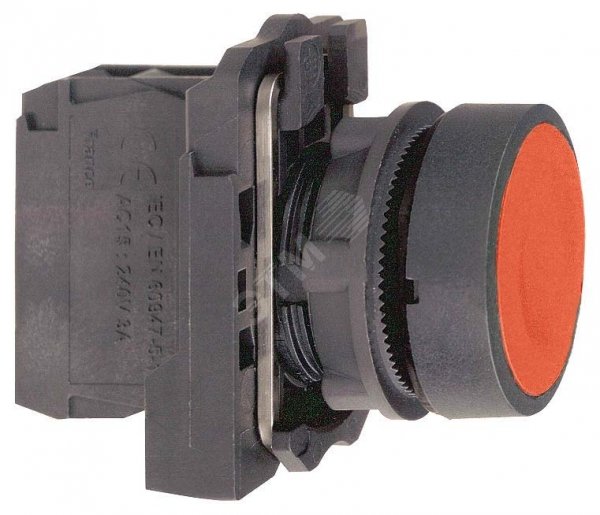 Кнопка красная возвратная 22мм без фиксации 1нз артикул XB5AA42 ...