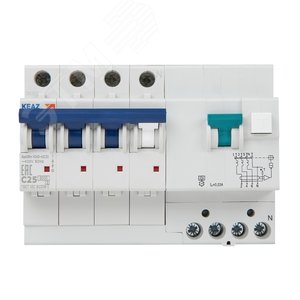 Выключатель автоматический дифференциального тока АВДТ с защитой от сверхтоков 4П 25А 30мА AC ...