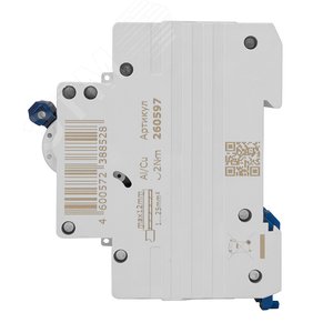 Выключатель автоматический двухполюсный 10А C 6кА AC OptiDin BM63-2C10-УХЛ3 артикул 260597 КЭАЗ ...