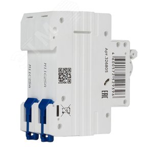 Выключатель автоматический двухполюсный 25А C 4,5кА AC OptiDin BM63-2C25-4,5-УХЛ3 артикул 326805 ...