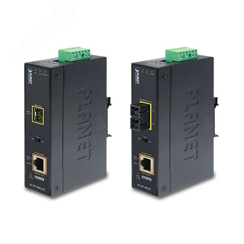 Медиаконвертер PoE 1хSC 10/100/1000 Мб/с, 802.3af/at, 30 Вт IP30, 550 м ...
