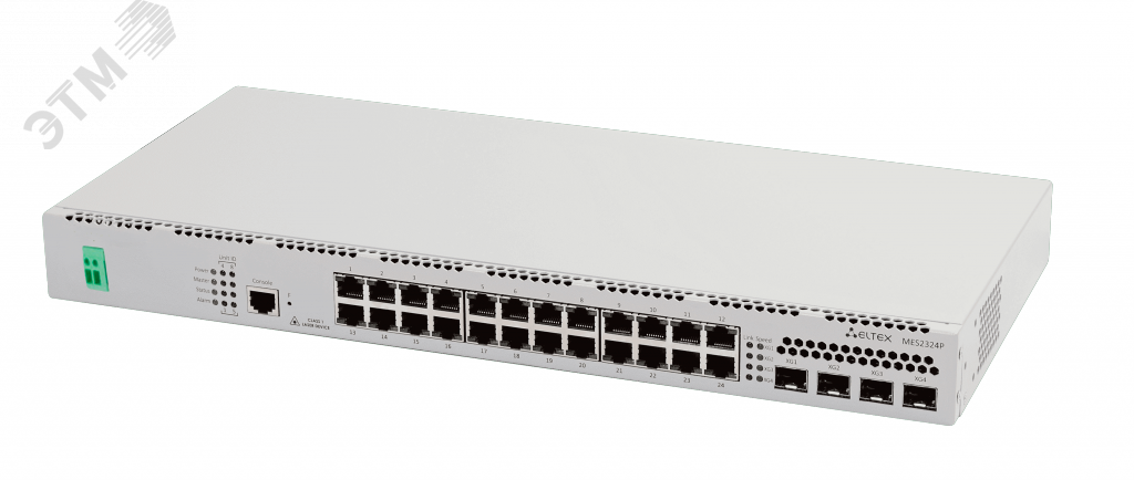 Коммутатор управляемый L3 24 порта RJ45/SFP 10 100 1000 Мб/с PoE 380Вт ...