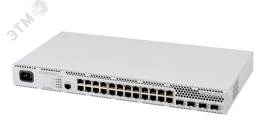 Коммутатор управляемый L3 28 портов RJ45/SFP 10 100 1000 10000 (10G) Мб/сPoE 370Вт артикул ...