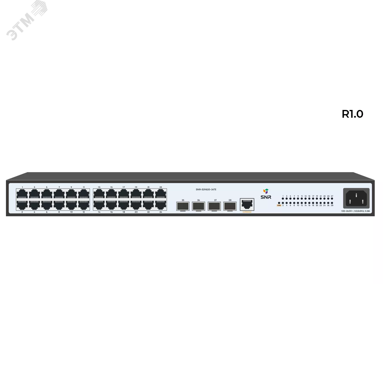 Коммутатор управляемый L2 24 порта RJ45/SFP 10/100/1000 Мб/с артикул ...