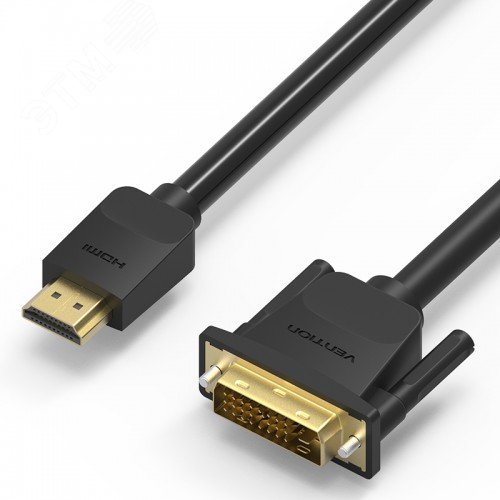 Кабель HDMI 19M на DVI-D Dual link 25M, 2 м. артикул ABFBH Vention ...