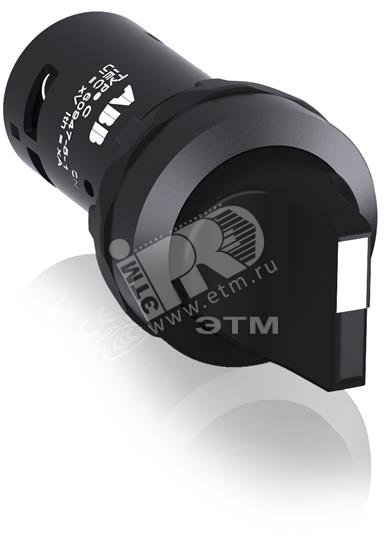 Переключатель C2SS2-10B-10 двухпозиционный черный 1НО (90 градус ) с ...