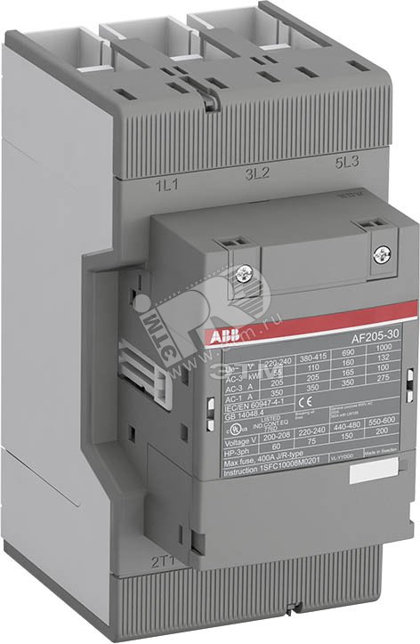 Контактор AF205-30-00-13 100-250В AC/DC артикул 1SFL527002R1300 ABB - купить в Москве и РФ по ...