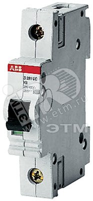 Выключатель автоматический однополюсный 6А UС B S281 25кА артикул S281 ...