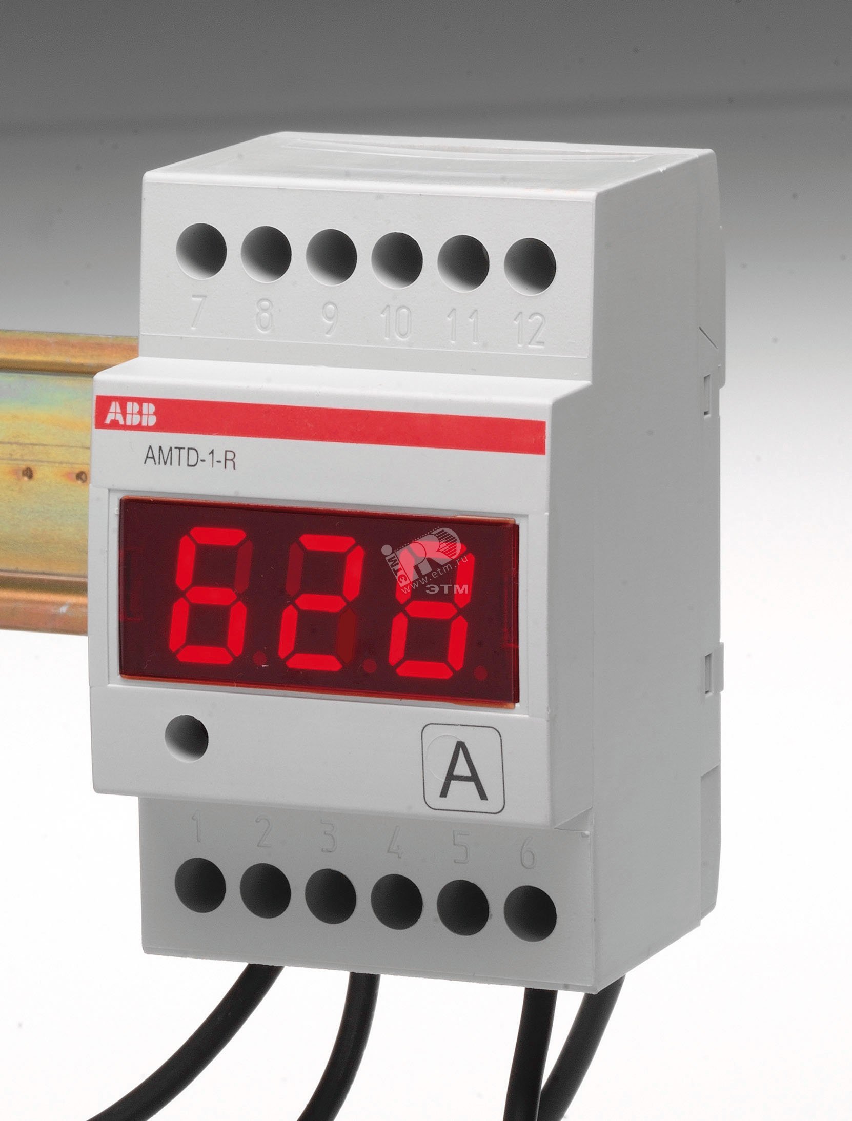 Амперметр цифровой переменного тока релейный выход артикул AMTD-1-R ABB ...