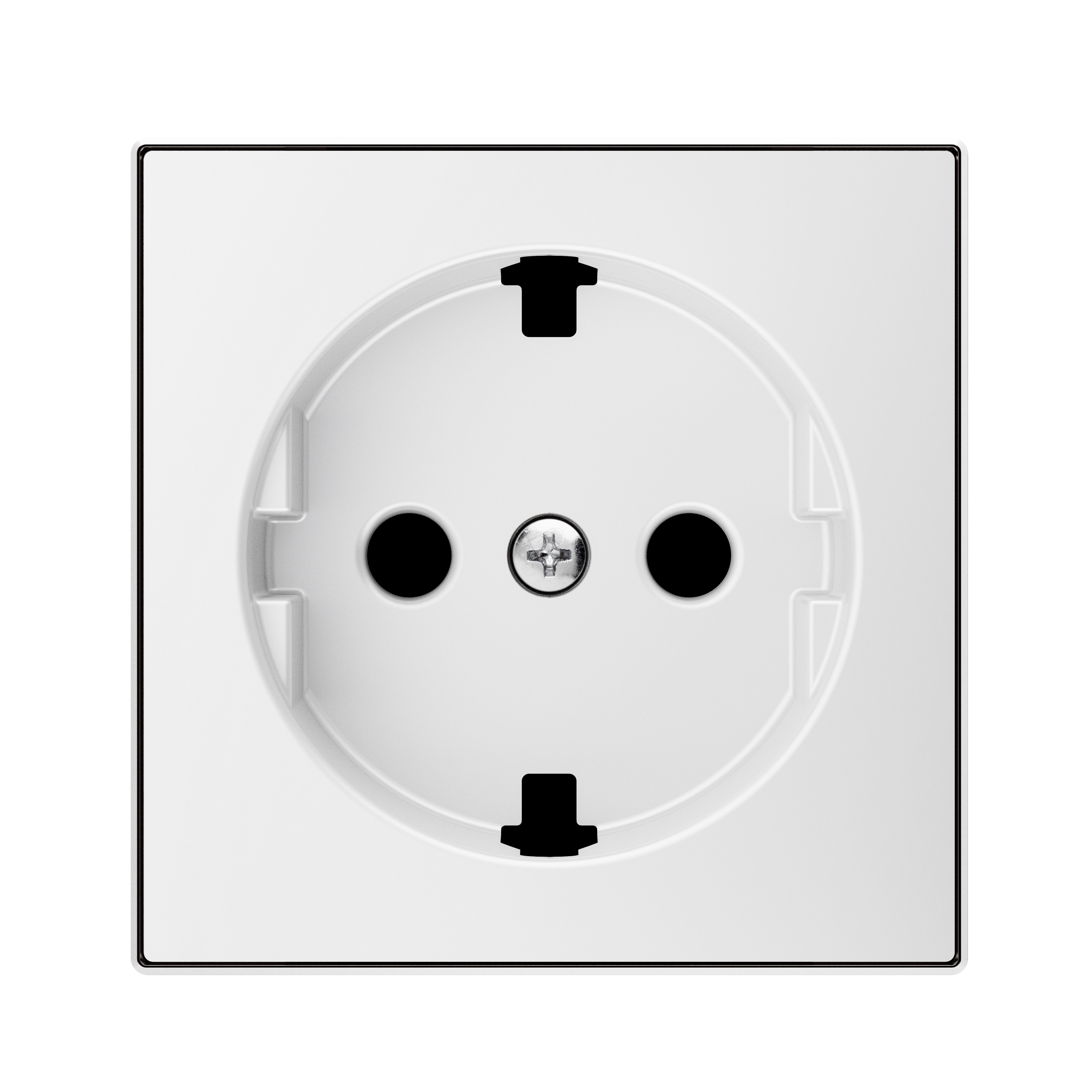 Накладка для розетки SCHUKO с плоской поверхностью SKY альпийский белый артикул 8588.9 BL ABB ...