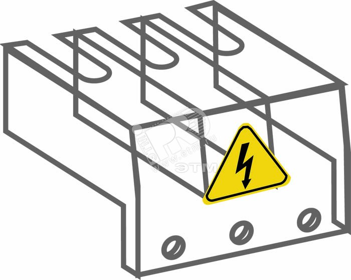 Крышка клеммная OTS125T3 для рубильников типа ОТ100..125Е3 артикул ...