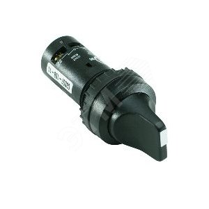 Переключатель C3SS2-10B-20 3-х позиционный черный 2НО без фиксации (черное декор. кольцо ...