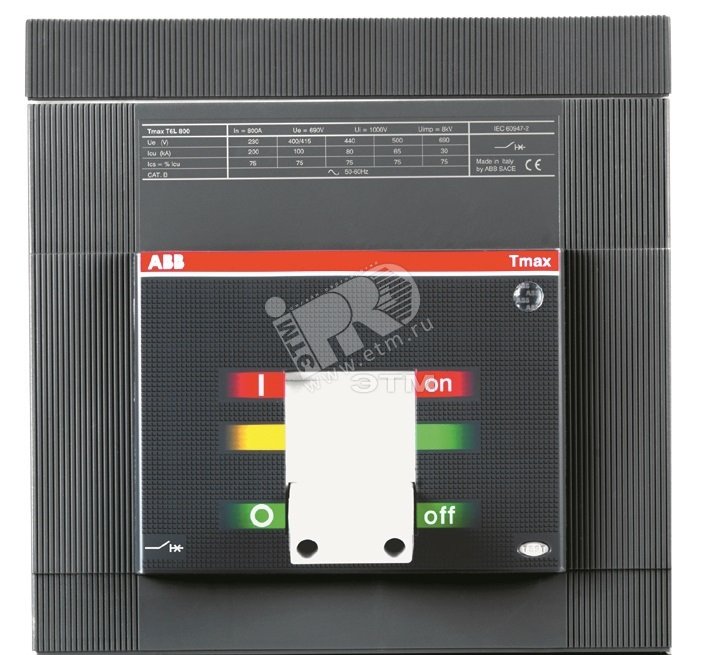 Выключатель автоматический T6N 800 PR222DS/PD-LSI In=800 3p F F артикул ...