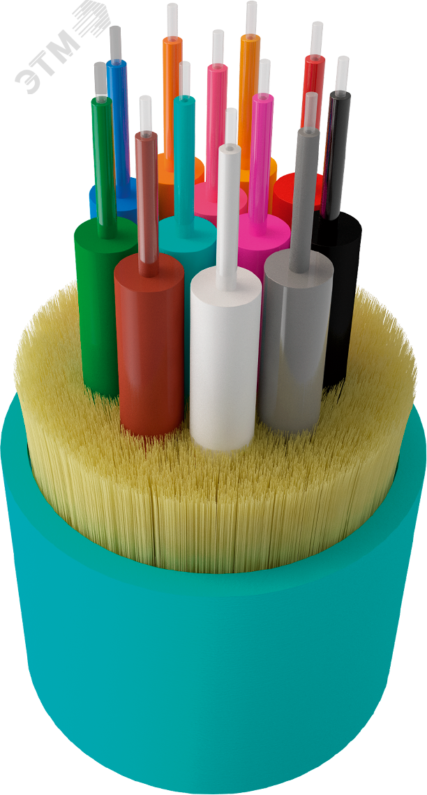 Кабель оптический OM1, 62.5/125, 2 волокна, нг(А)-HF, оранжевый артикул КОС-ДН-ПМВ-2х62.5-нг(А ...