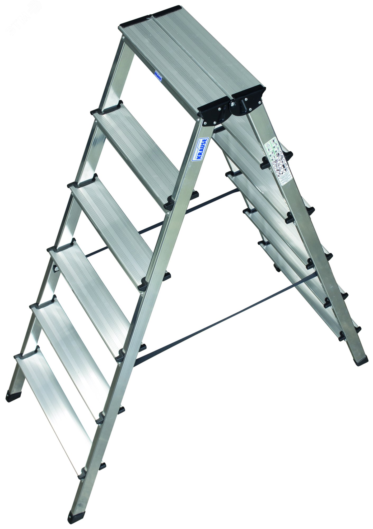 Стремянка двухсторонняя DOPPLO 2х6 ступеней артикул 120359 KRAUSE - купить в Москве и РФ по цене ...