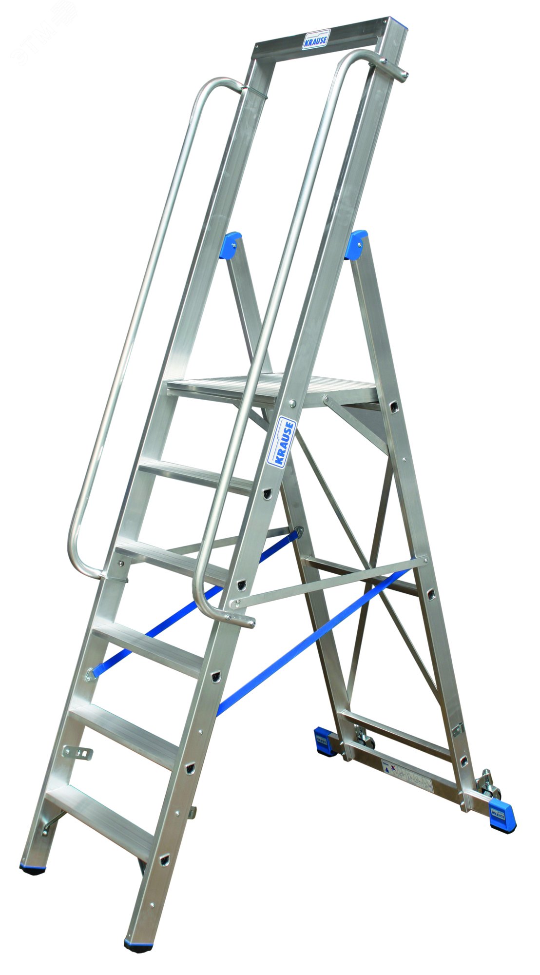 Стремянка STABILO с большой площадкой 6 ступеней артикул 127761 KRAUSE - купить в Москве и РФ по ...