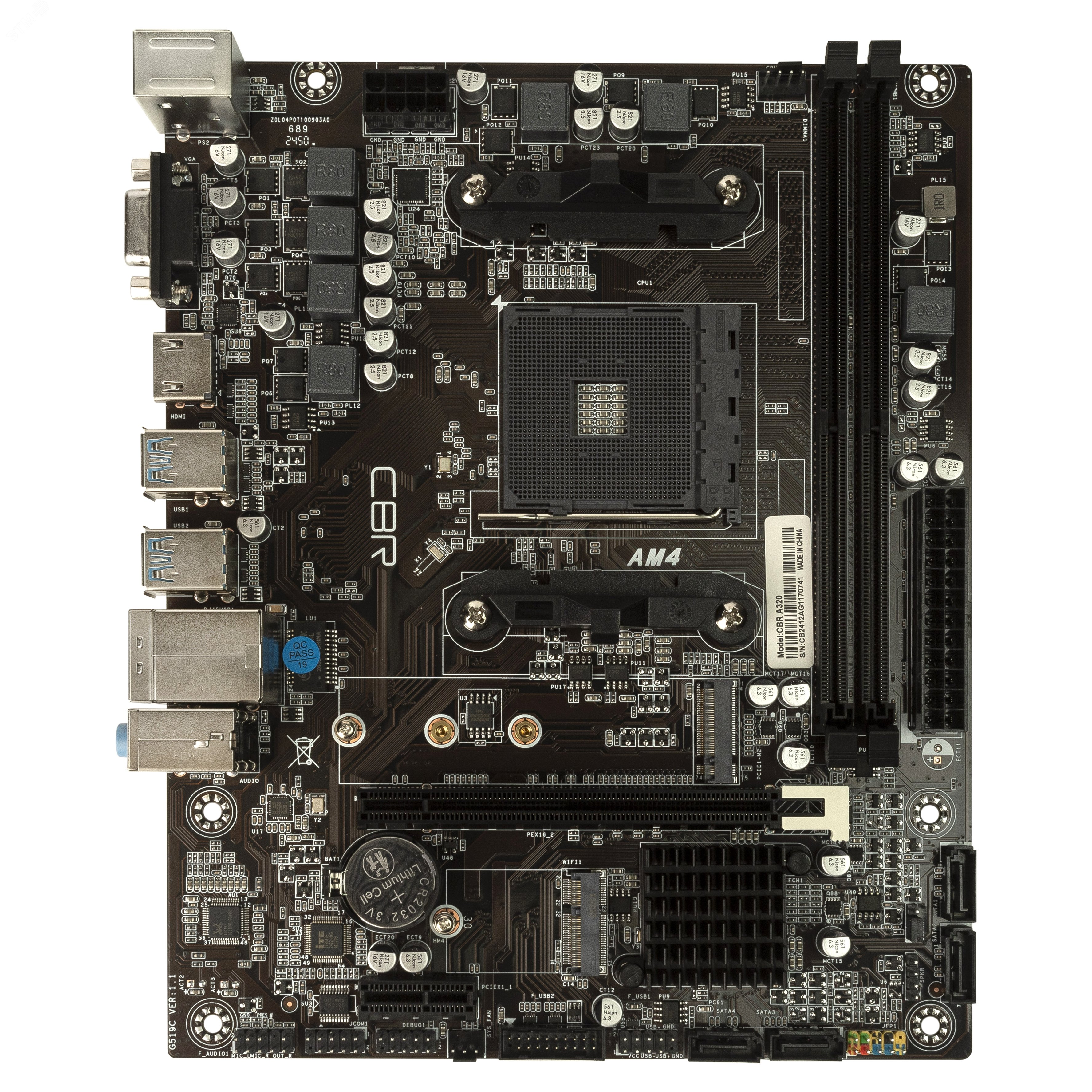 Материнская плата A320 OEM, AMD A320, Micro ATX артикул MB-ARA320-OEM ...